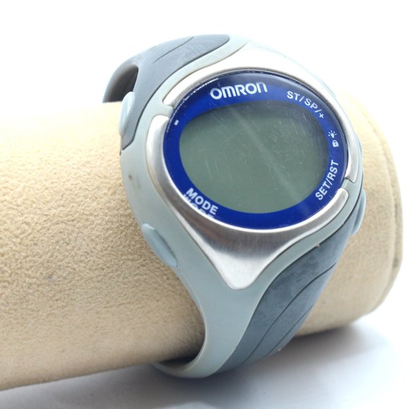 OMRON | Accessories | Vintage Omron Mens Retro Digital Watch Gray ...
